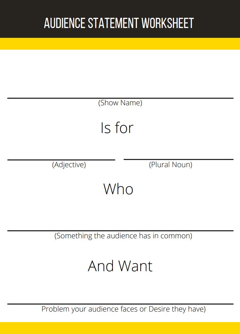 Know Your Audience: Make a Statement